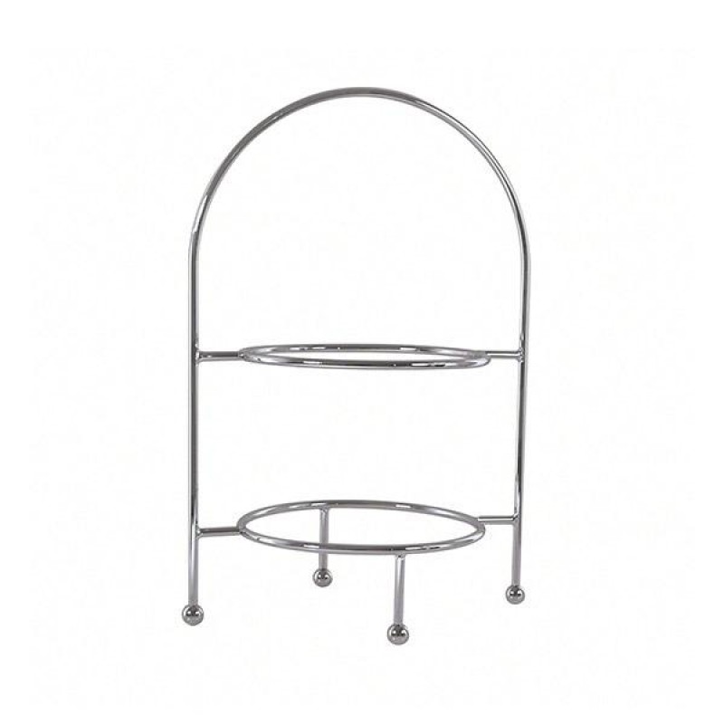 High Tea Stand with 2 plates (2 Tier) - Scenic Rim HIRE