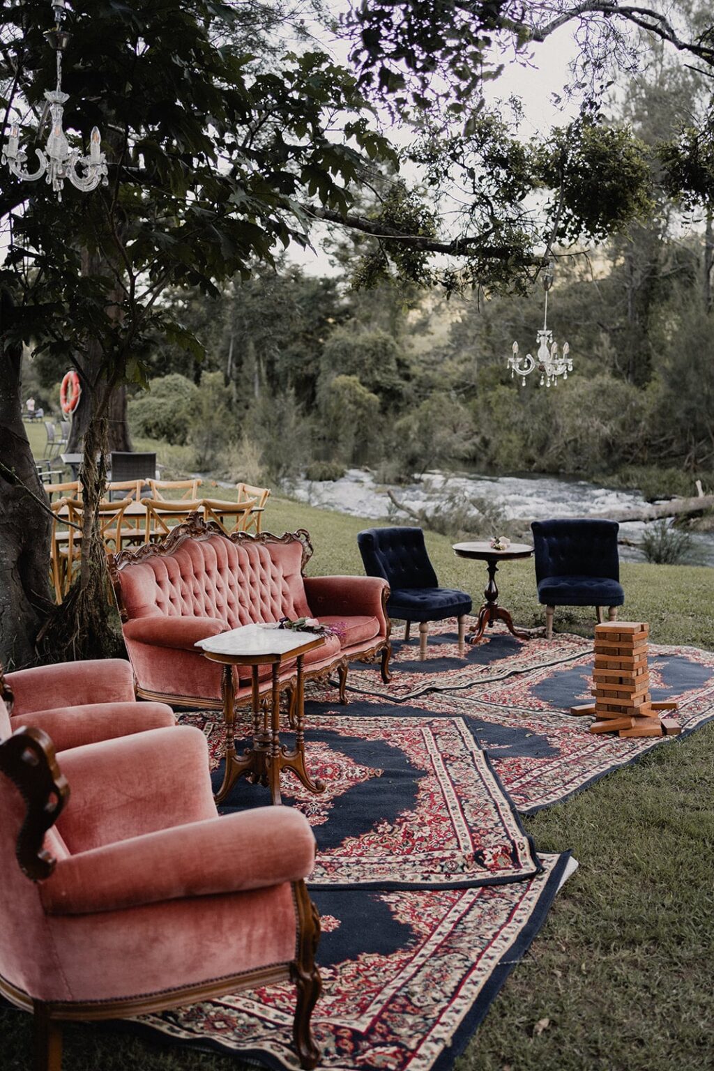Vintage Lounge Setting - Mustard - Scenic Rim HIRE